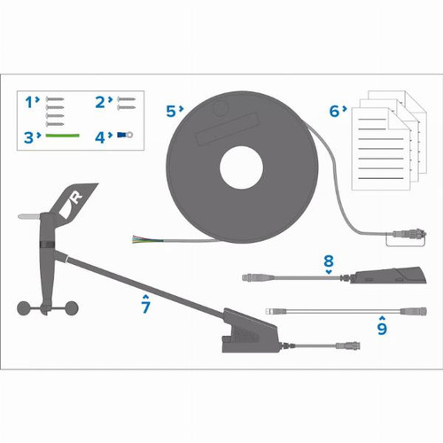 Raymarine RSW Wired, Smart Wind Transducer (E70670) | Boat Warehouse ...