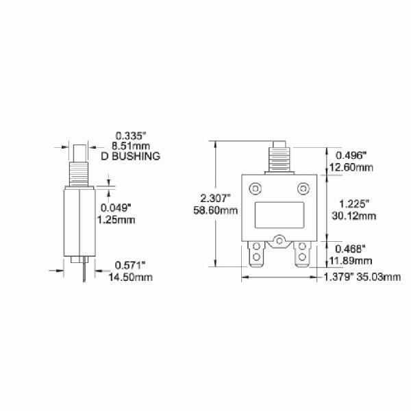 Circuit Breaker Push Button QC (CT-PBQC-03 CT-PBQC-05 CT-PBQC-07 ...