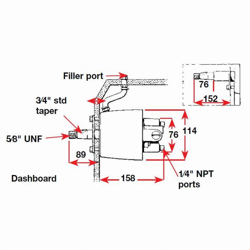 SeaStar Solutions Helm - Rear Mount (291520 291522 291526) | The Boat ...