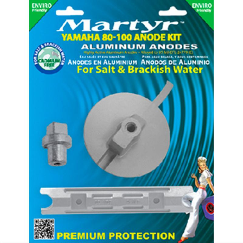Martyr Aluminium Anode Kit - Yamaha - 21319 (21319) | The Boat Warehouse