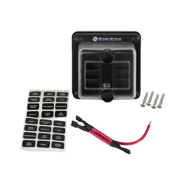 Fuse Block Panel Mount 6 In 6 Out (EA-FB-02) | Boat Warehouse Australia