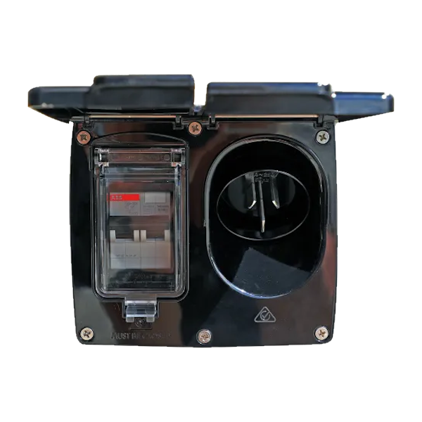 CMS 15A AC Power External Inlet - Black (CMS-RCBO-INLET-BK) | Boat ...