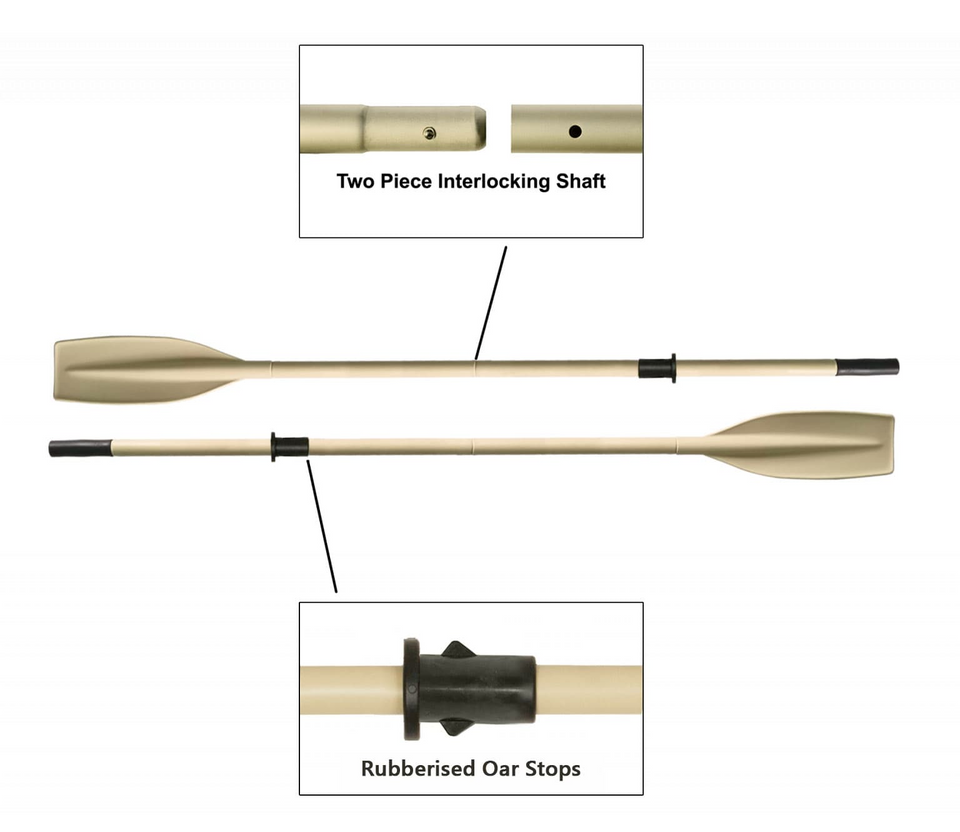 Wooden Oars - With Stops (Pair) (RWB3847 RWB3849 RWB3851) | The Boat ...