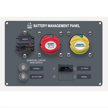 BEP Battery Management Panel - Type Four Single Engine Two Battery ...