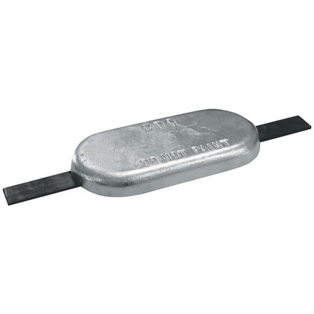 Zinc Oval Block Anodes With Strap | Boat Warehouse Australia