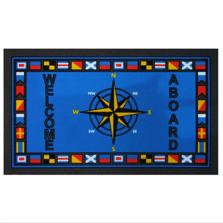 Compass Rose Rectangle Doormat (15002) | Boat Warehouse Australia