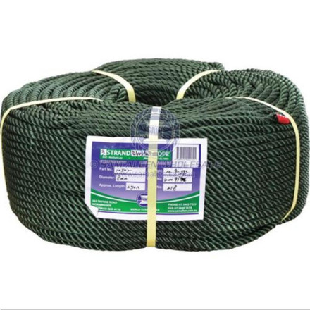 Polyester Rope - Green, 3 Strand - Korean Made (10500 10502) | Boat ...