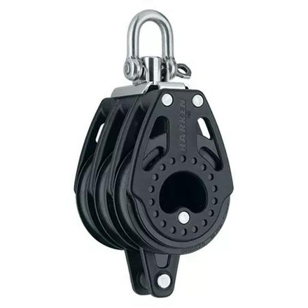Harken 75mm Triple Block - Swivel, Becket (2665) | Boat Warehouse Australia