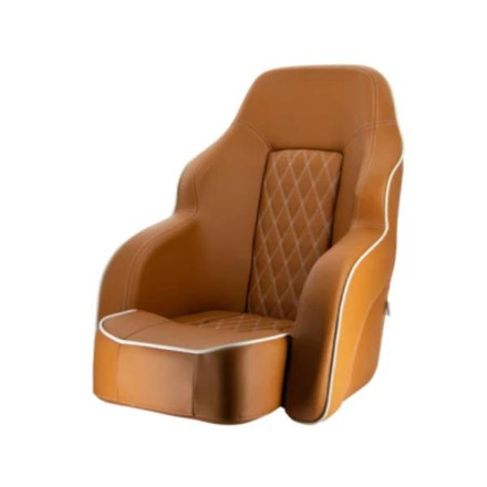 VETUS Seat "Commander", skai orange brown (cognac) (CHCOMCB) | Boat ...