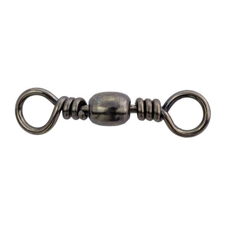 Mustad Black Barrel Swivel - 10G (Pack of 10) (MA021-BN-4-10G MA021-BN ...