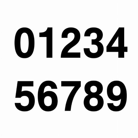 Boat Rego Numbers 150mm (6") - Black (MLD-546000EA MLD-546001EA MLD ...