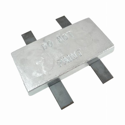 CAA Zinc Block Anode CDZ8-126-1.25SZP (CDZ8-126-1.25SZP) | Boat ...