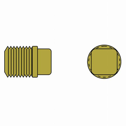 CAA Brass Plug Anodes - Square (BP50 BP51) | Boat Warehouse Australia