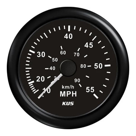 KUS Speedometer - (55MPH/90KPH) - Black (KY18203) | Boat Warehouse ...