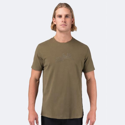 Zhik Mens Zhik Logo Cotton T-Shirt - Sea Kelp (TEE-0733-M-KLP-SSS TEE ...