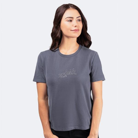 Zhik Womens Zhik Logo Cotton T-Shirt - Navy Grey (TEE-0733-W-NVY-XSS ...