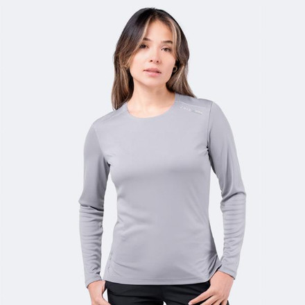 Zhik Womens UVActive UPF50+ Long Sleeve Top - Grey (ATP-0070-W-GRY-XSS ATP-0070-W-GRY-MMM ATP ...