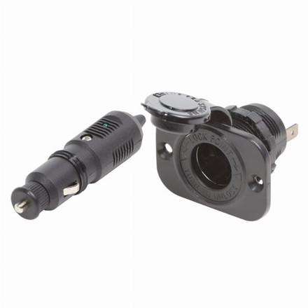Blue Sea 12 Volt Plug with Dash Socket (1015) | Boat Warehouse Australia