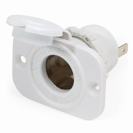 12 Volt Dash Socket - White (1011200) | Boat Warehouse Australia