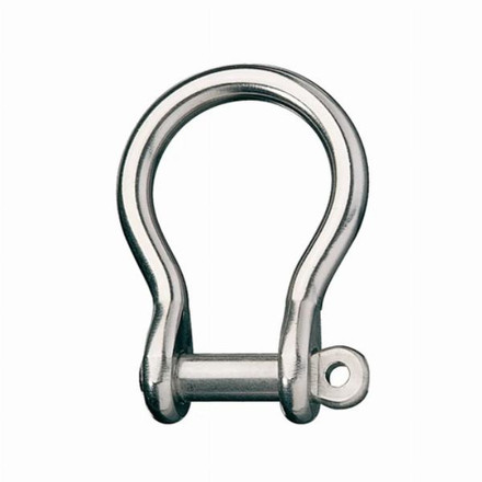 Ronstan Stainless Steel Bow Shackle, 3/8" Pin, Coined Head with Hole ...