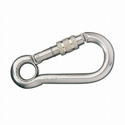 Ronstan Stainless Carabiner, Threaded Locking Sleeve (RFRF650) | Boat ...