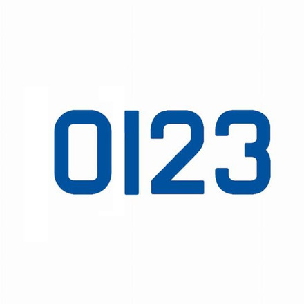 Sail Numbers - Blue - 300mm (12") (SN300BU0 SN300BU1 SN300BU2) | Boat ...