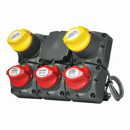 BEP Twin Outboard Engine, Three Battery Banks with Motorized VSR ...