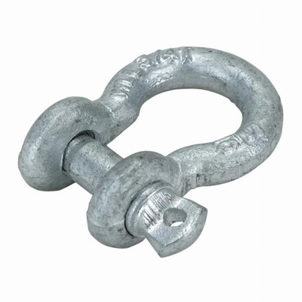 Shackle Galvanised Bow Grade 'S' 13 x 16mm Screw Pin (130030 130030-10 ...