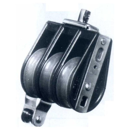Riley Triple Sheave Swivel Mounting Becketted Sheet Block, 60mm (RM865B ...