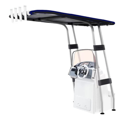Oceansouth Heavy Duty-T-Top for Centre Console - Anodised Frame & Navy ...