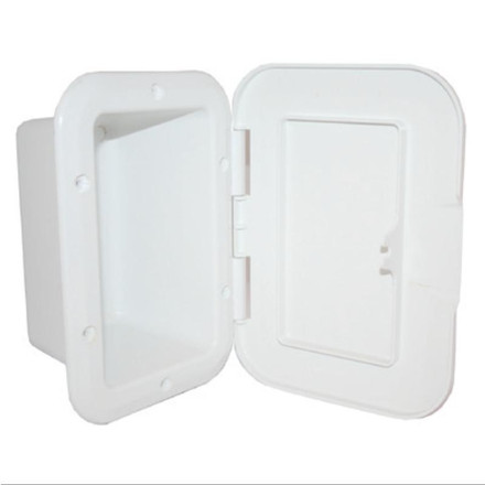 Nuova Rade Recessed Boxes with Hinged Door - White, Open (RWB5133 ...