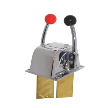RWB Marine Single Action Chrome Engine Control - Top mount - Dual ...