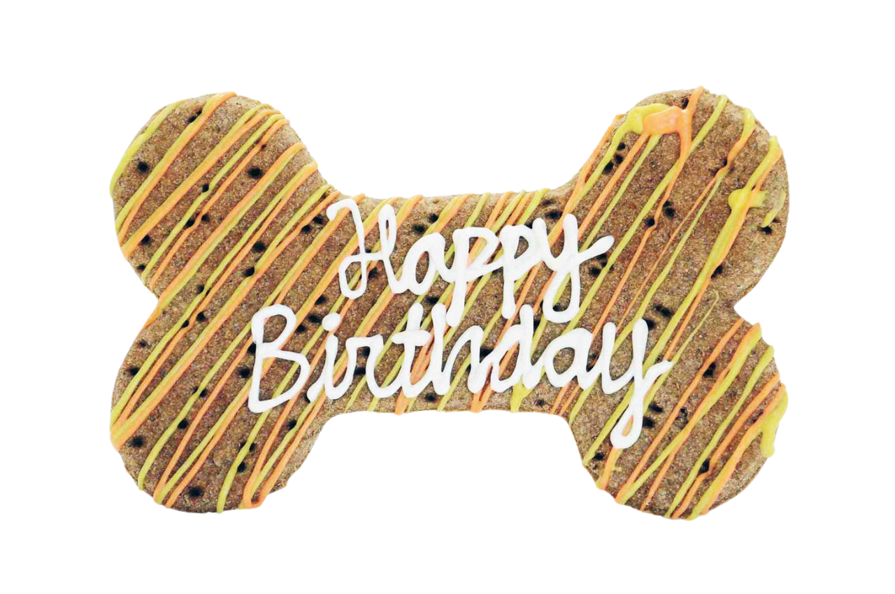 Happy Birthday Mega Bone - Sold individually - Woofables Retail