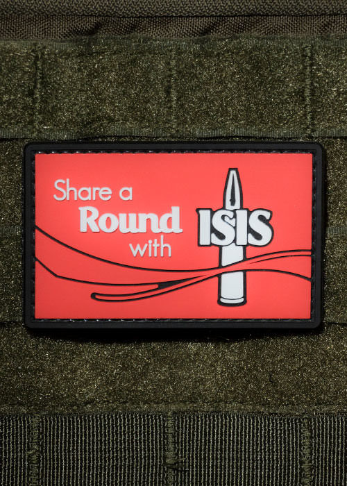 Nine Line Apparel 'Share A Round With ISIS' Rubber Morale Patch