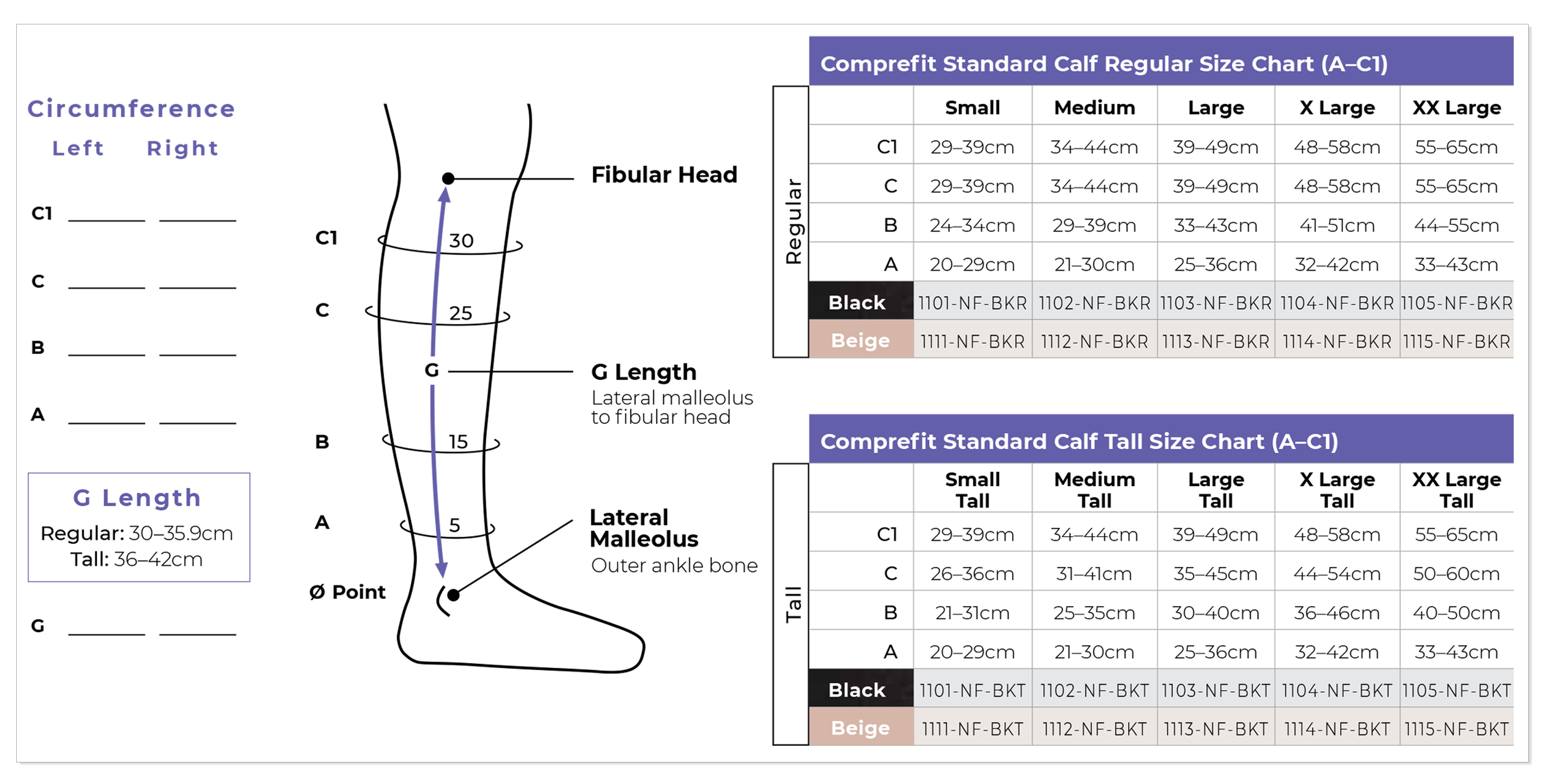 Sigvaris Comprefit Standard Calf Wrap - RCG Medical