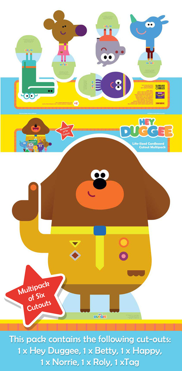 Betty von Hey Duggee Single 2D Card Party Gesichtsmaske