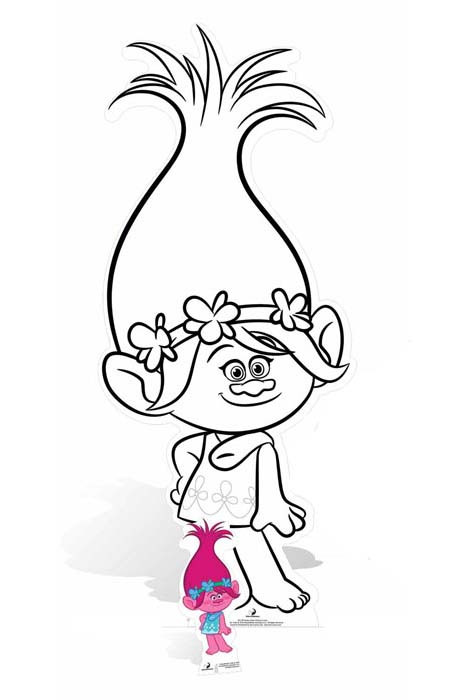 Dreamworks Trolls Group Panoramic Cardboard Cutout