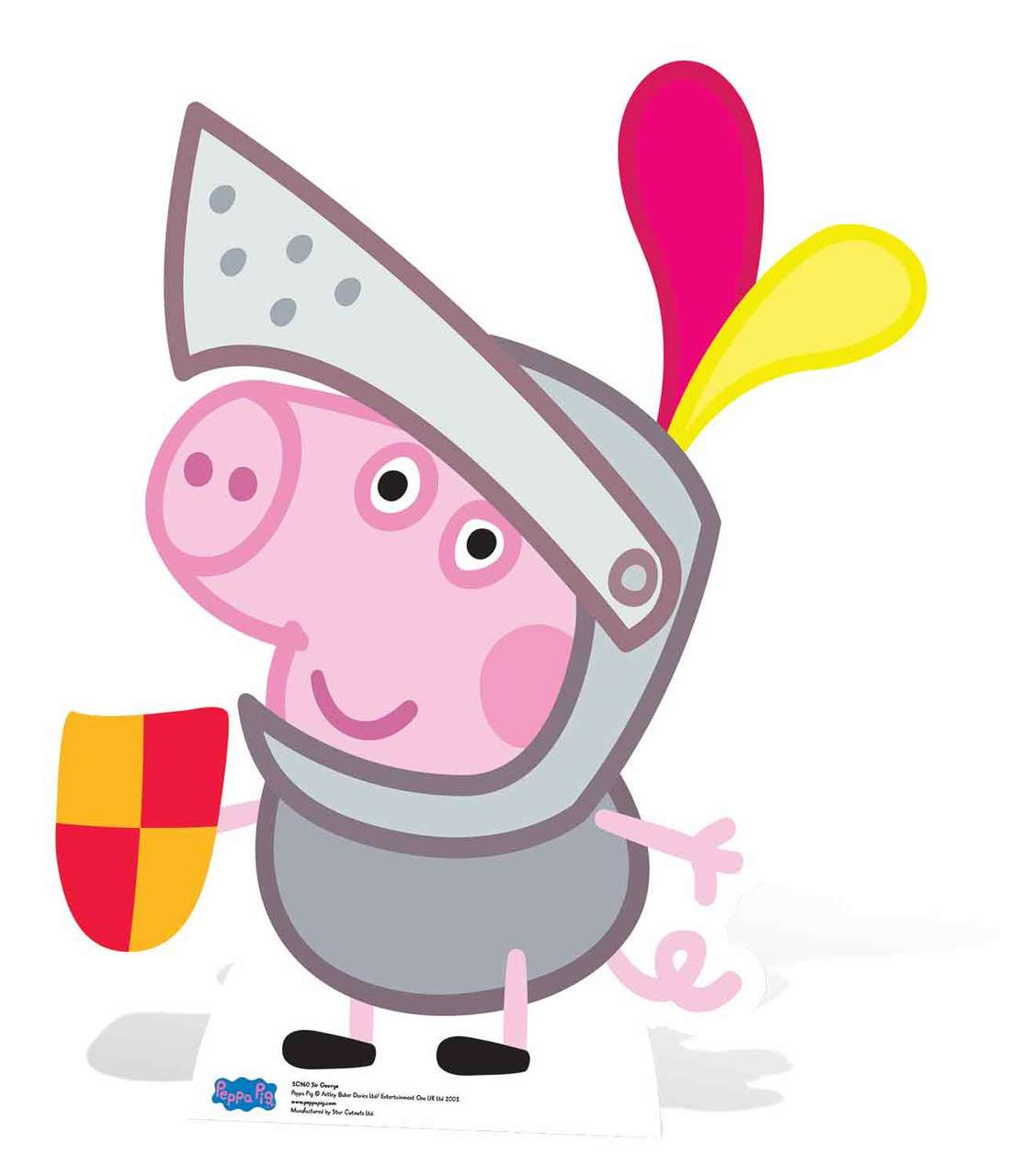 Peppa Pig Union Jack kartonnen uitsnede / Standee / Standup