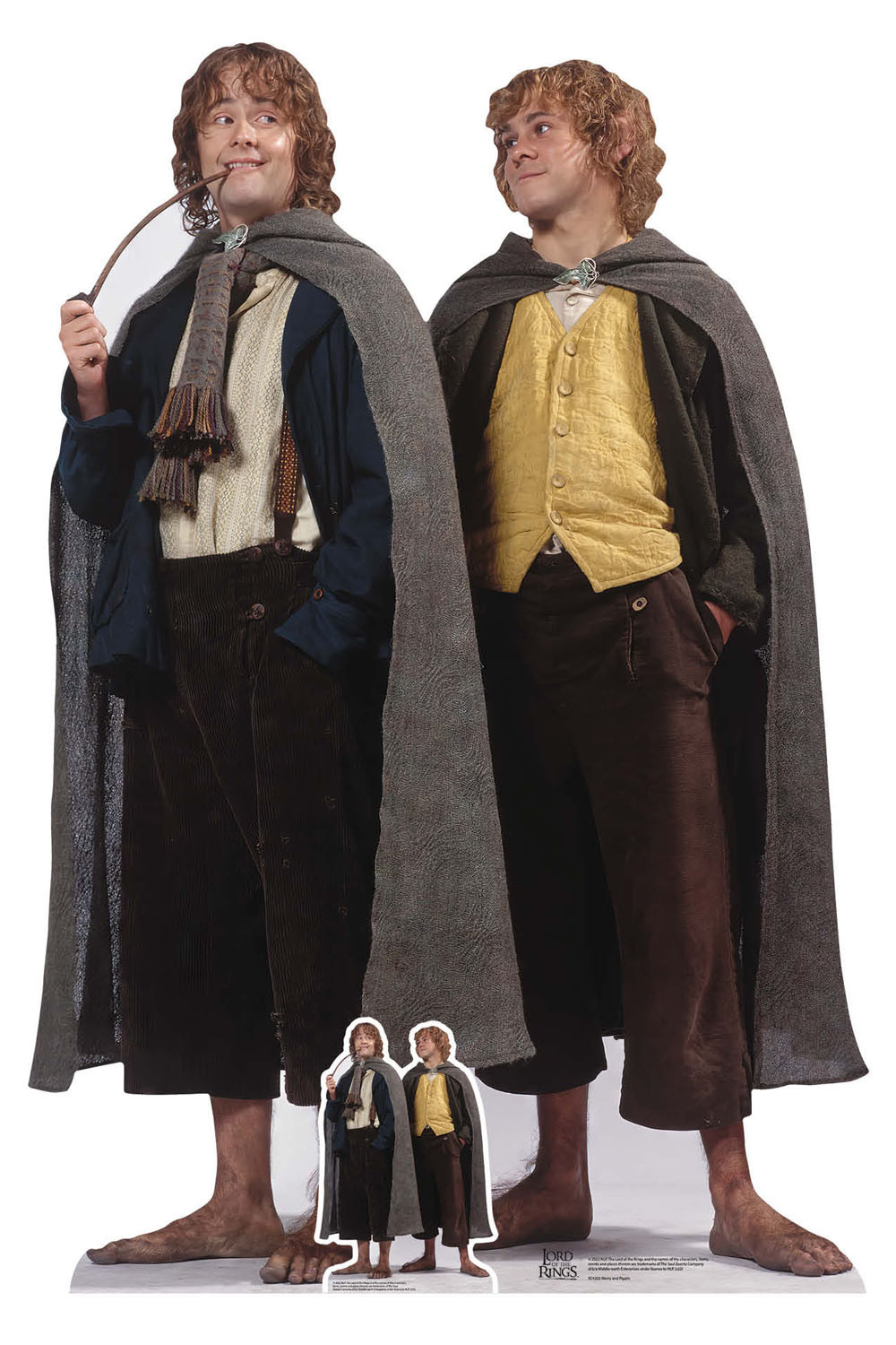 Joyeux et Pippin du Seigneur des Anneaux Silhouette en Carton Grandeur ...