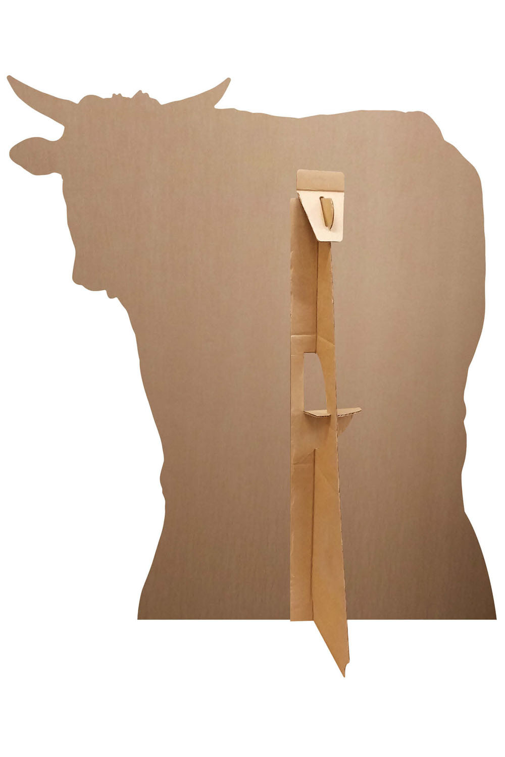 Young Bullock Cardboard Cutout Farm Animal Standee