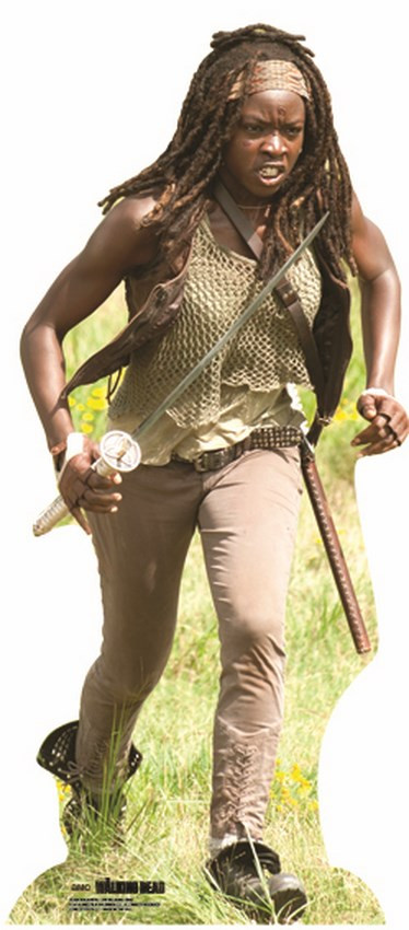 Michonne holding Katana Sword Lifesize Cardboard Cutout From The ...
