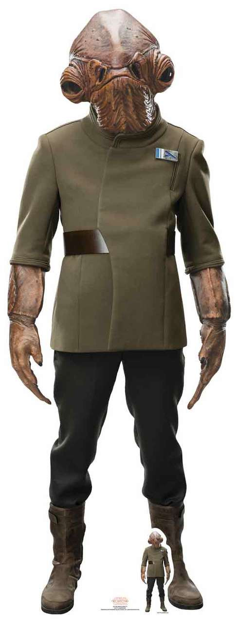 Admiral Ackbar The Last Jedi Lifesize Cardboard Cutout