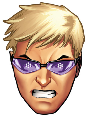 Hawkeye from Marvel's The Avengers Single Card Party Face Mask ...