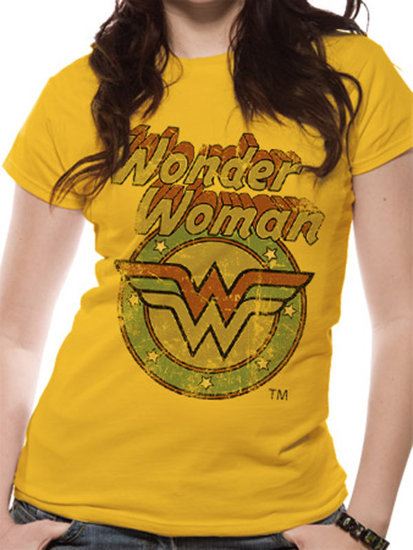 Wonder Woman DC Comics Classic Circle Logo Official Women's T-Shirt ...