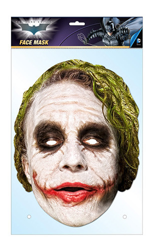 The Joker Official DC Comics Batman Card Party Face Mask. In Stock Now ...