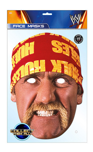 Hulk Hogan WWE Official WWE Card Party Face Mask. In Stock Now with ...