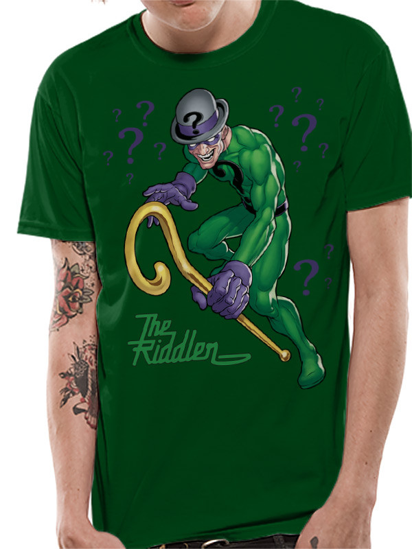 The Riddler Batman DC Comics Official Unisex Green T-Shirt . Buy DC ...