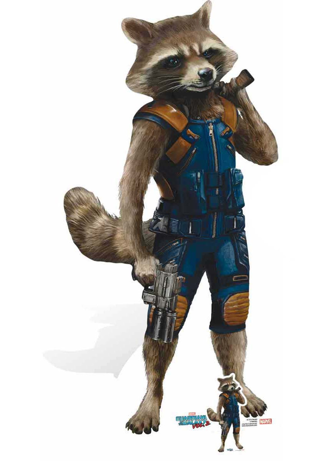 Rocket Raccoon Guardians of The Galaxy Vol. 2 Cardboard Cutout Available now at Starstills