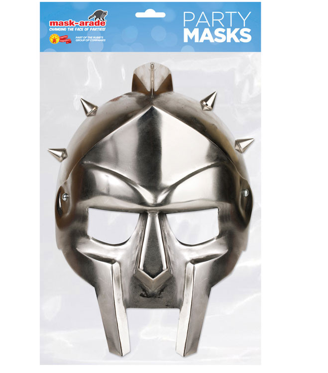 Gladiator Helmet Historical Single 2D Card Party Face Mask
