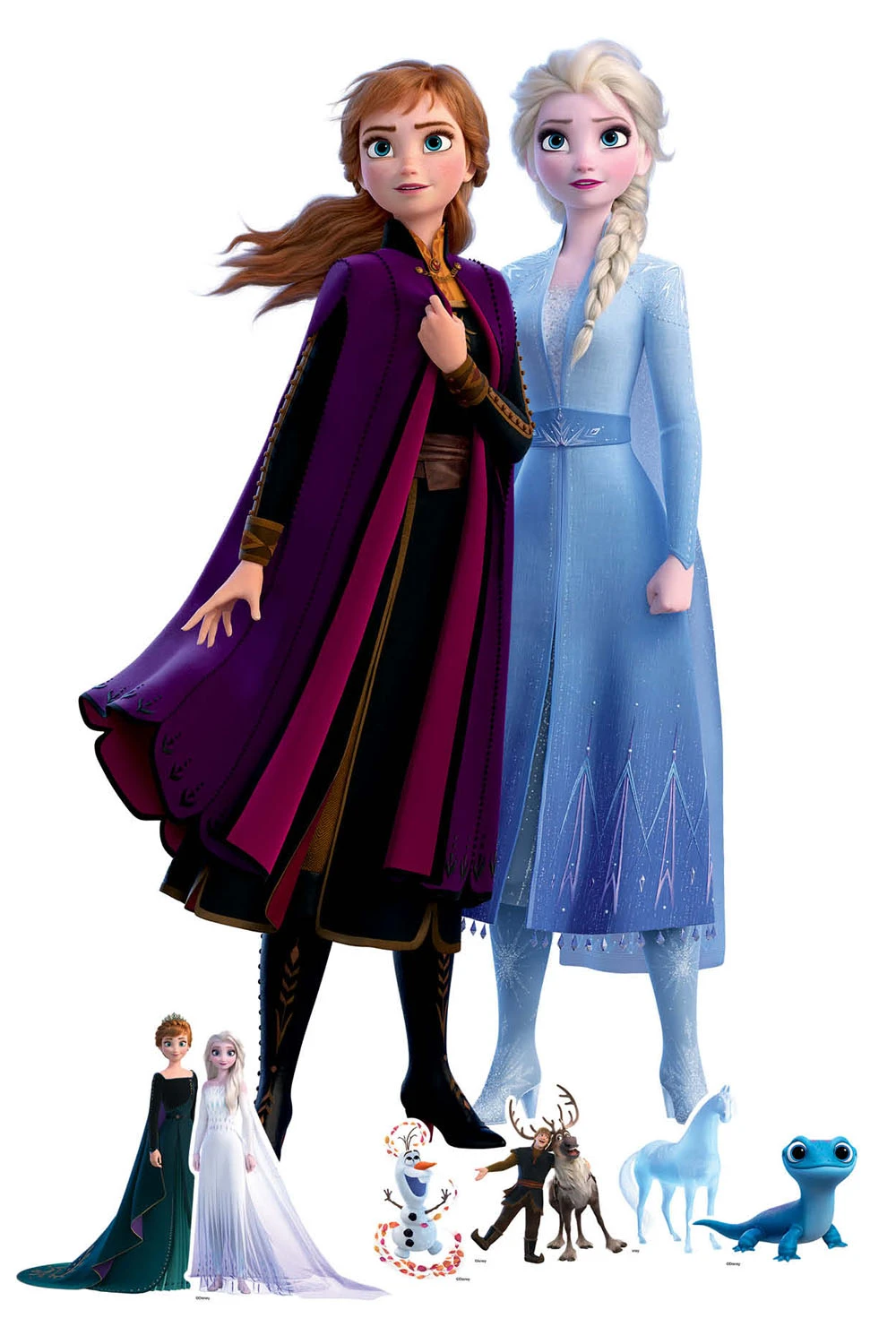 Anna and Elsa Frozen Cardboard Cutout Disney Decoration Pack - Includes ...